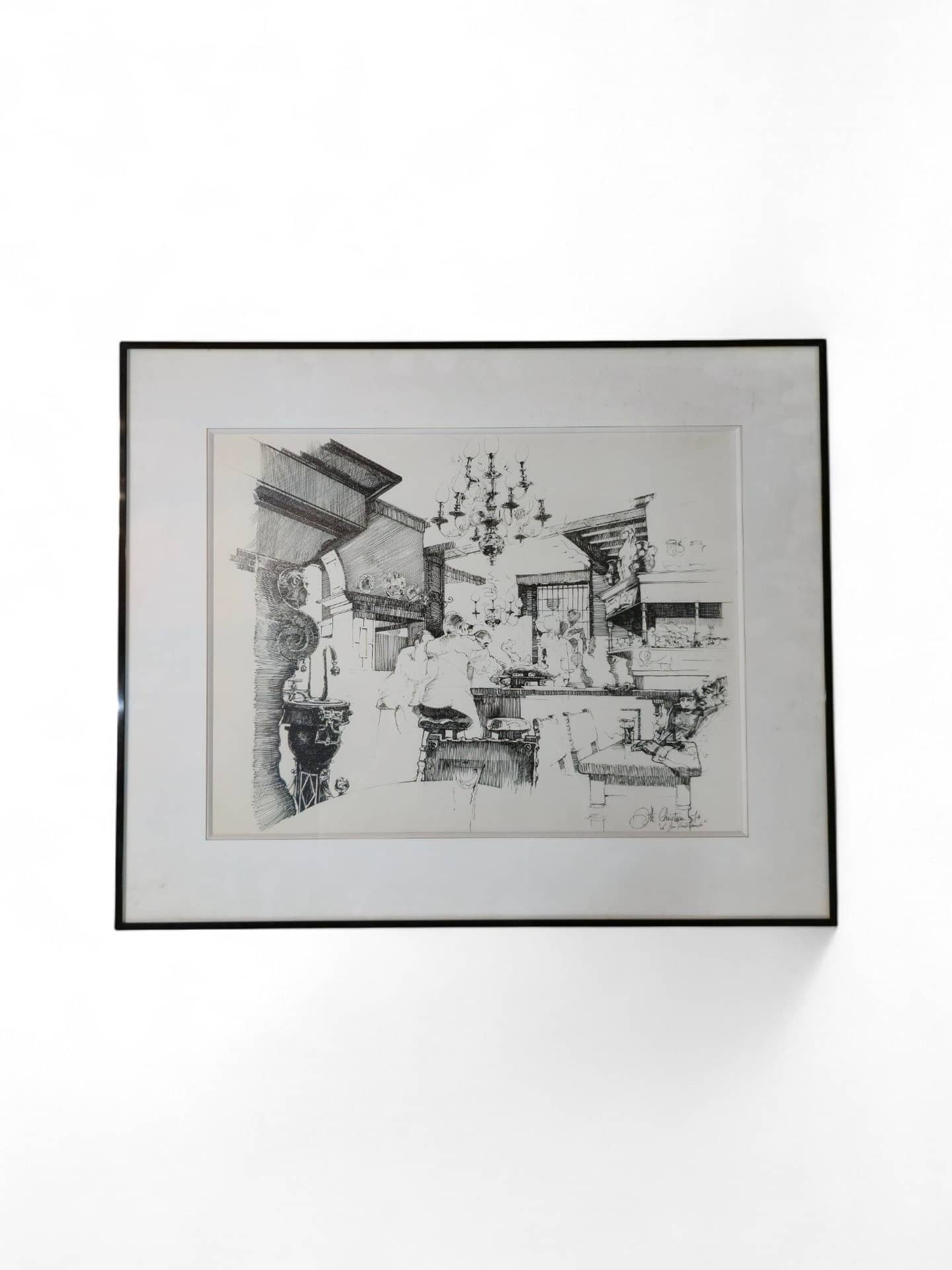 150. Otte Christian (1943–2005), Le bon vieux temps, dessin à l’encre ...